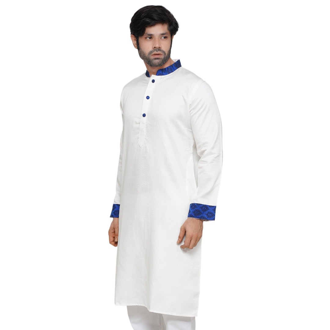 White katan panjabi for men cotton | Premium panjabi for men new ...