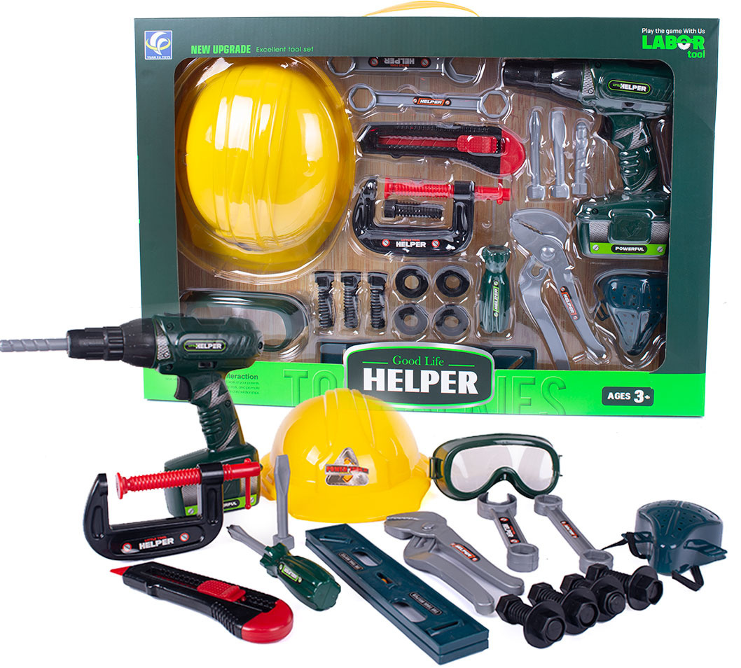 Kids Handyman Tools Toy Set, 52 PCS Mechanic Pretend Play Construction ...