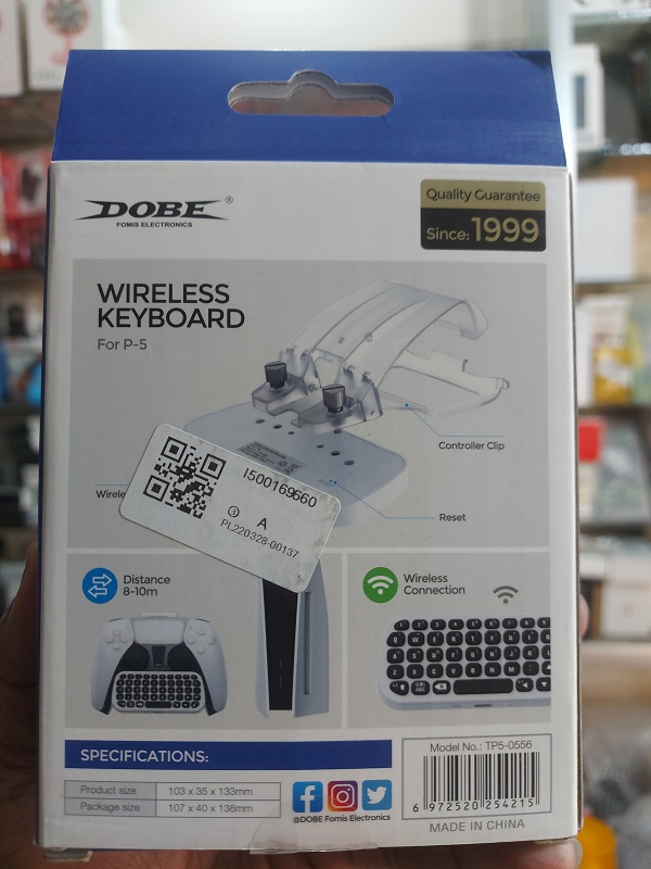 Dobe PS5 wireless Bluetooth keyboard Rechargeable With Case | Daraz.com.bd