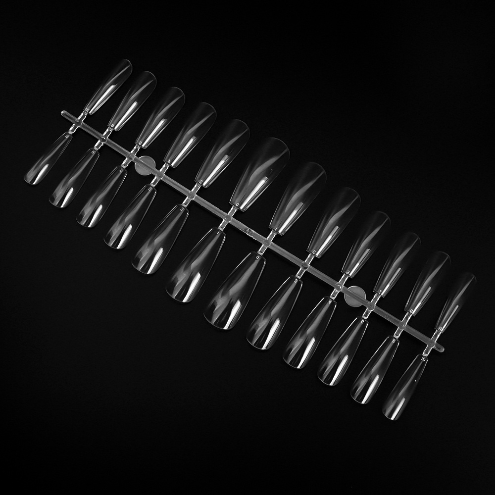 24 Pieces/Set No Engraving Strong Toughness Nail Patch Transparent ...