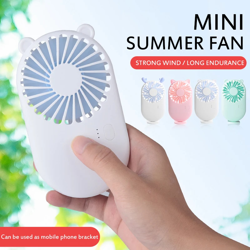 Pocket Fan USB Charging Mini Fan – Handheld and Desktop Silent Portable ...