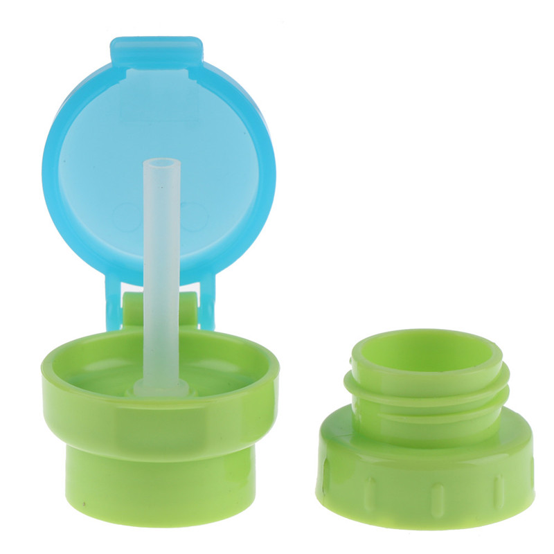 No Spill Choke Cute Water Bottle Adapter Cap With Tube Drinking Straw ...