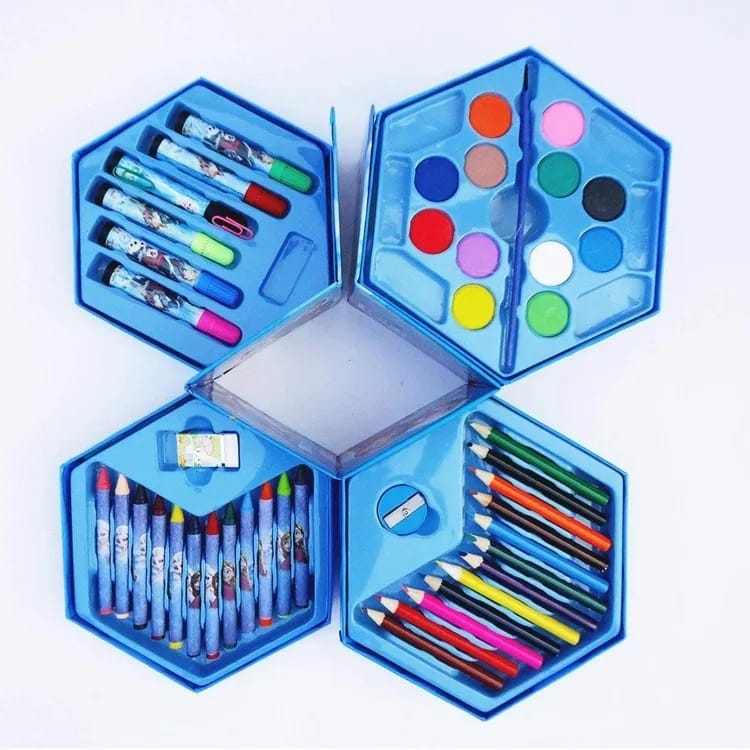 Art Set with Colors Box Pencil Colors, Crayons Colors, Water Color ...