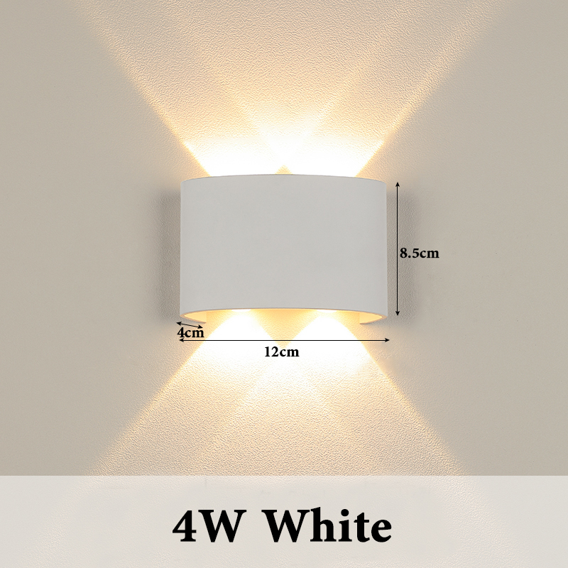 LED Wall Lamp 4/6/8W Wall Sconce Lamps Plastic Wall Lamps Indoor ...