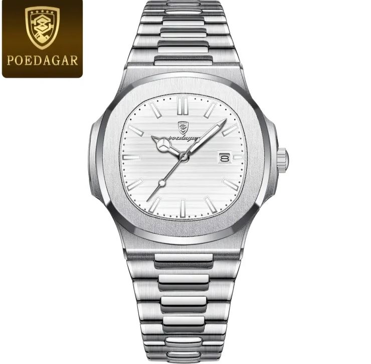 POEDAGAR Luxury Watch Business Waterproof Male Clock Luminous Date ...