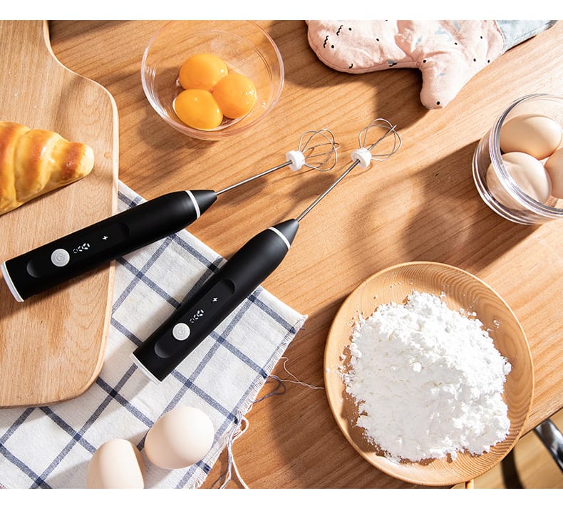 Electric Coffee Mixer 3-Speed Adjustable Handheld Milk Shaker ...