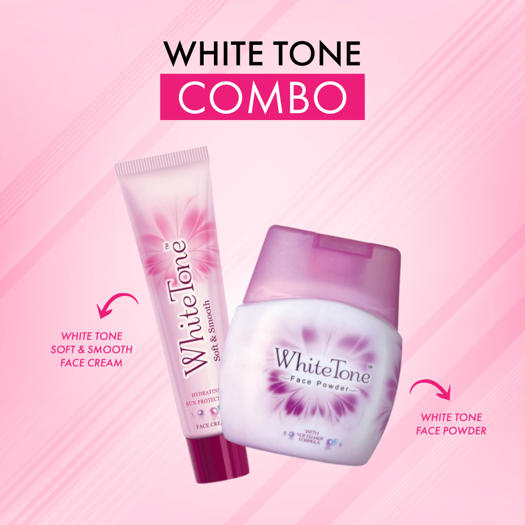 White Tone face Powder -30gm + White Tone face Cream -25gm COMBO Offer ...
