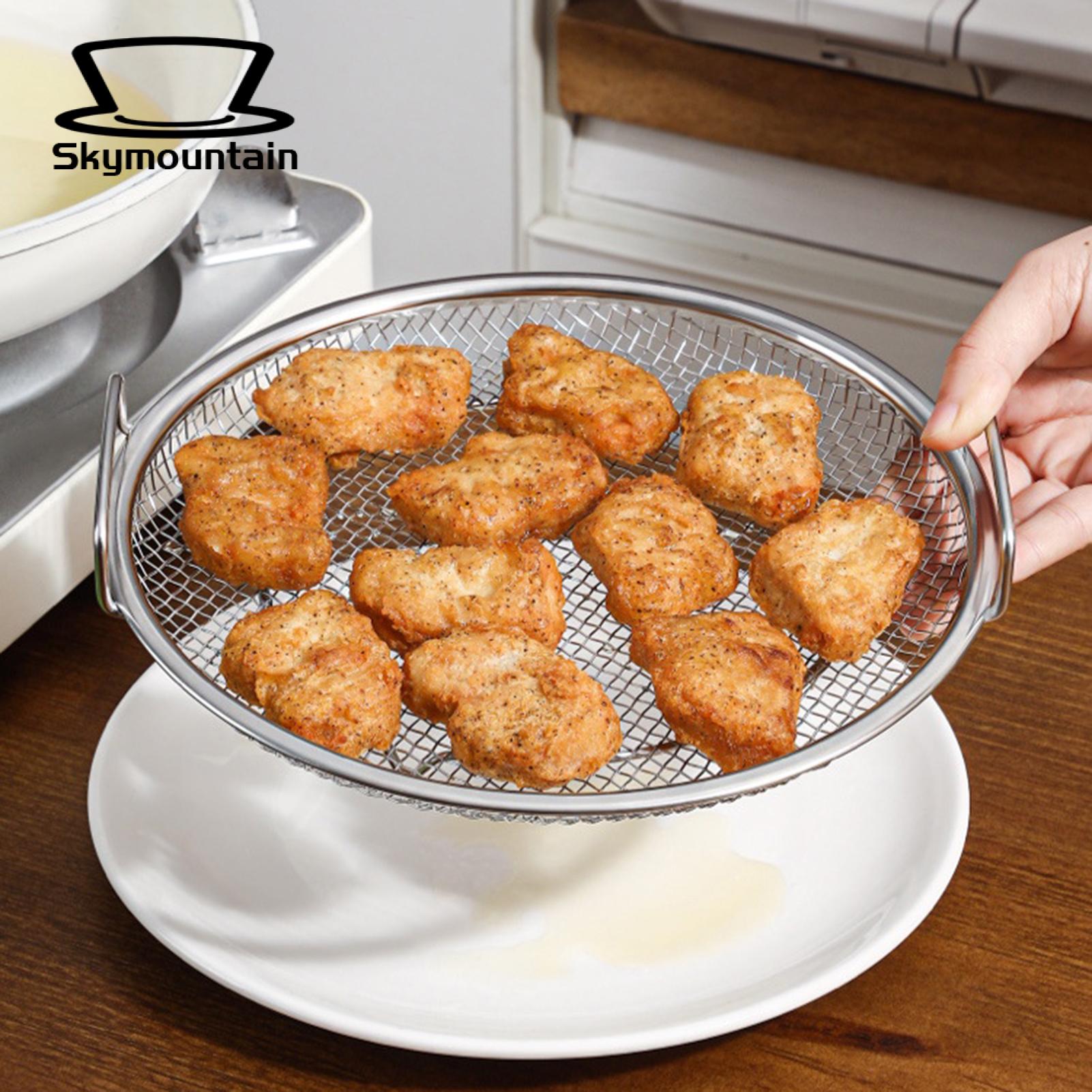 Skymountain Oil Filter Pan Dense Mesh Chef Professional Fried Strainer ...