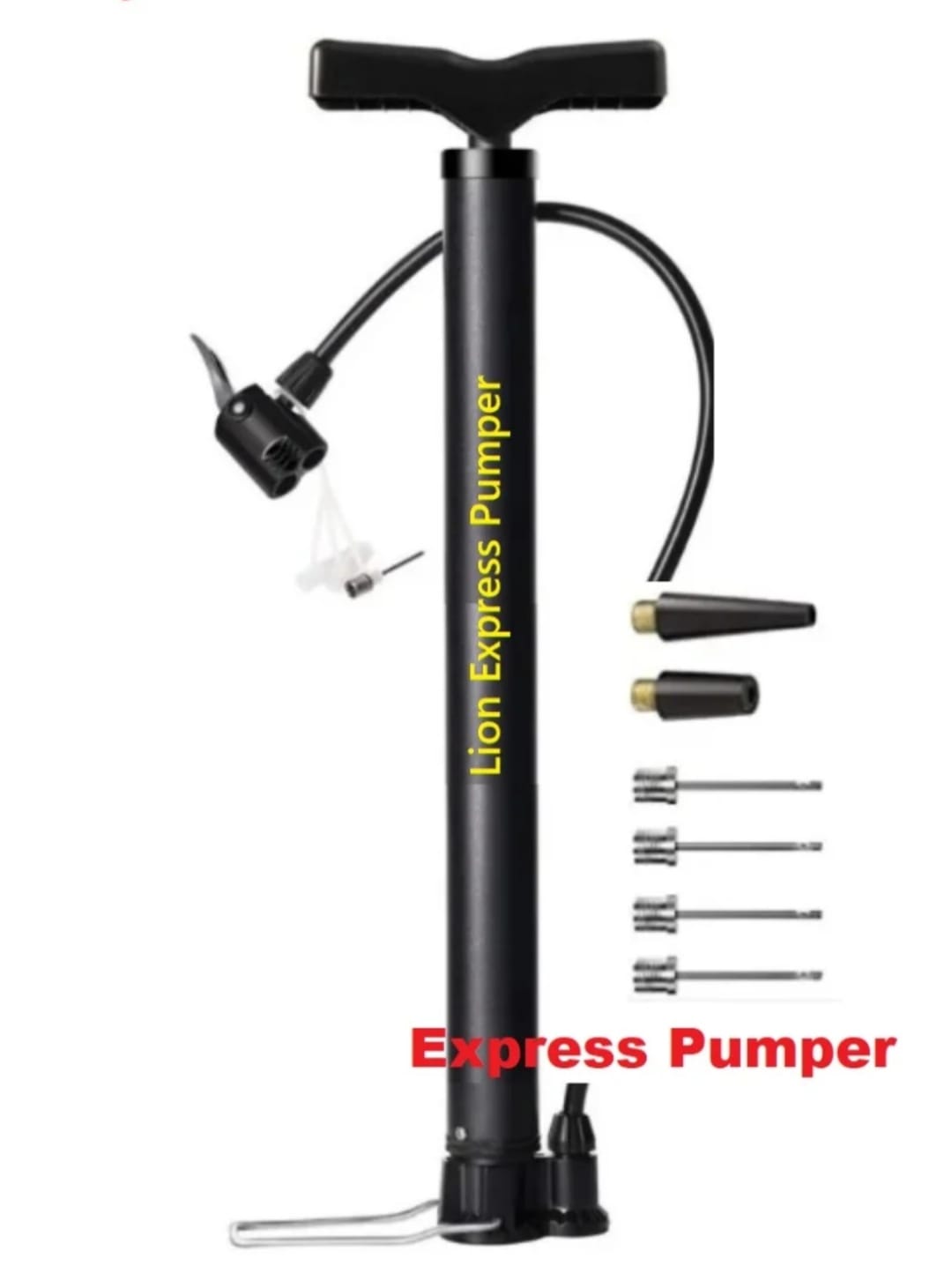 Lion Express Pumper Portable Bicyle Pump Hand Pump Tire Bike Motorcycle ...