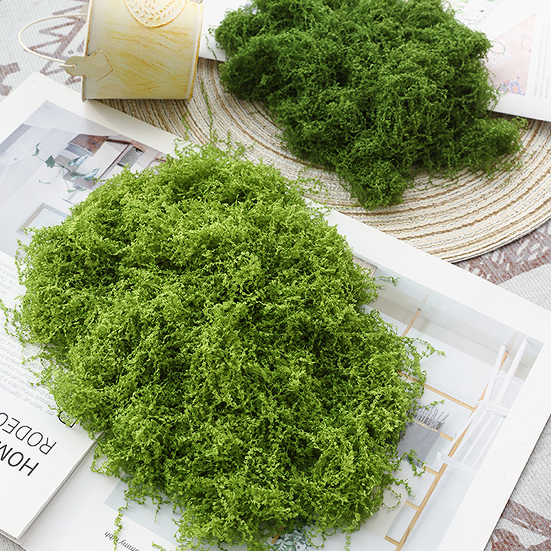 1PC DIY Artificial Fresh Green Moss Lawn Micro Landscape Silk Moss ...