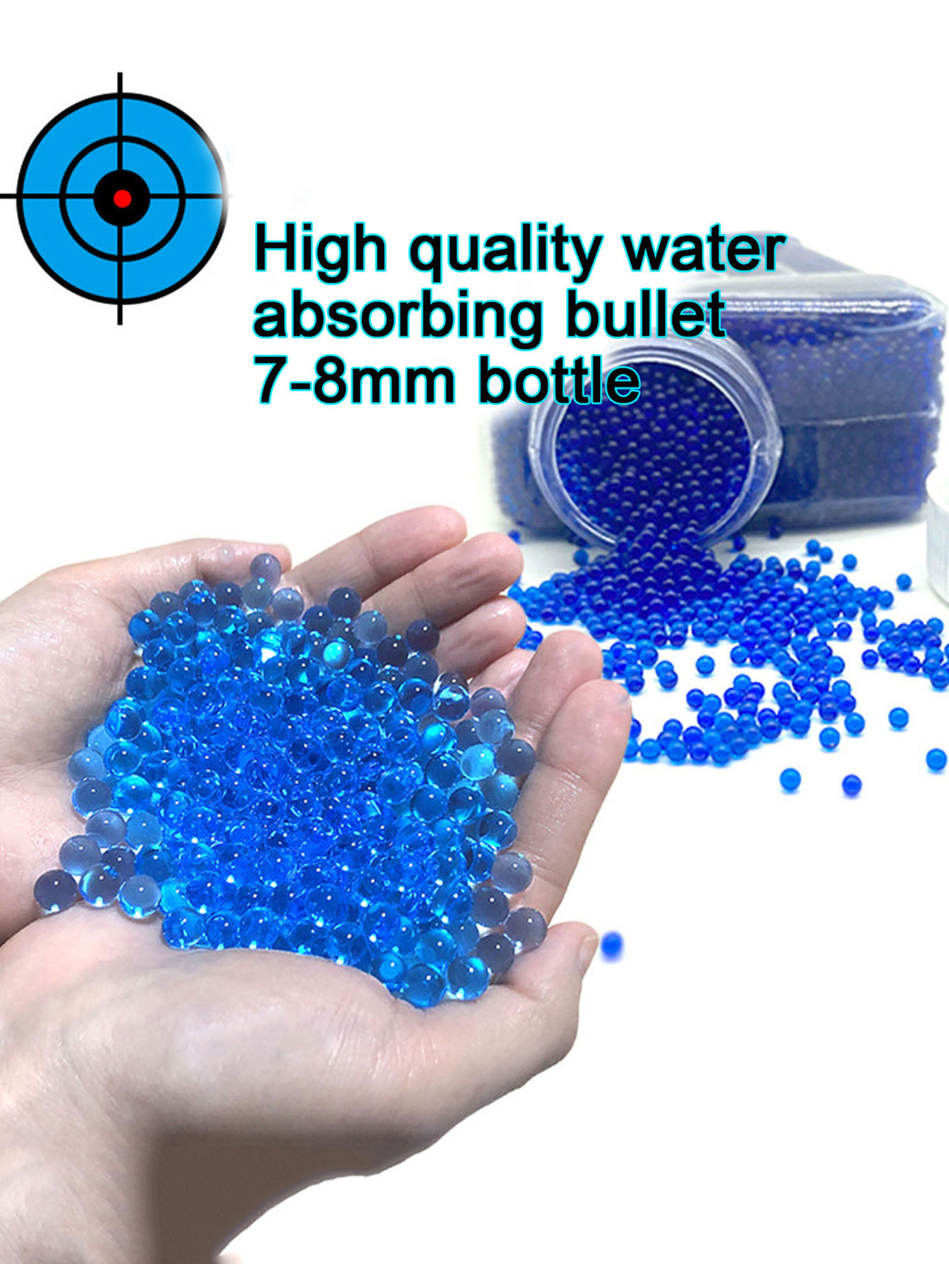 7-8MM Children Water Bomb Toy Assault Toy Gun Accessories Rifle Bullet ...