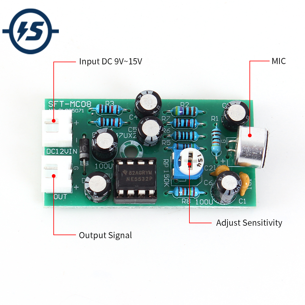 【The road to happiness Store】Audio Monitoring Microphone Amplifier ...