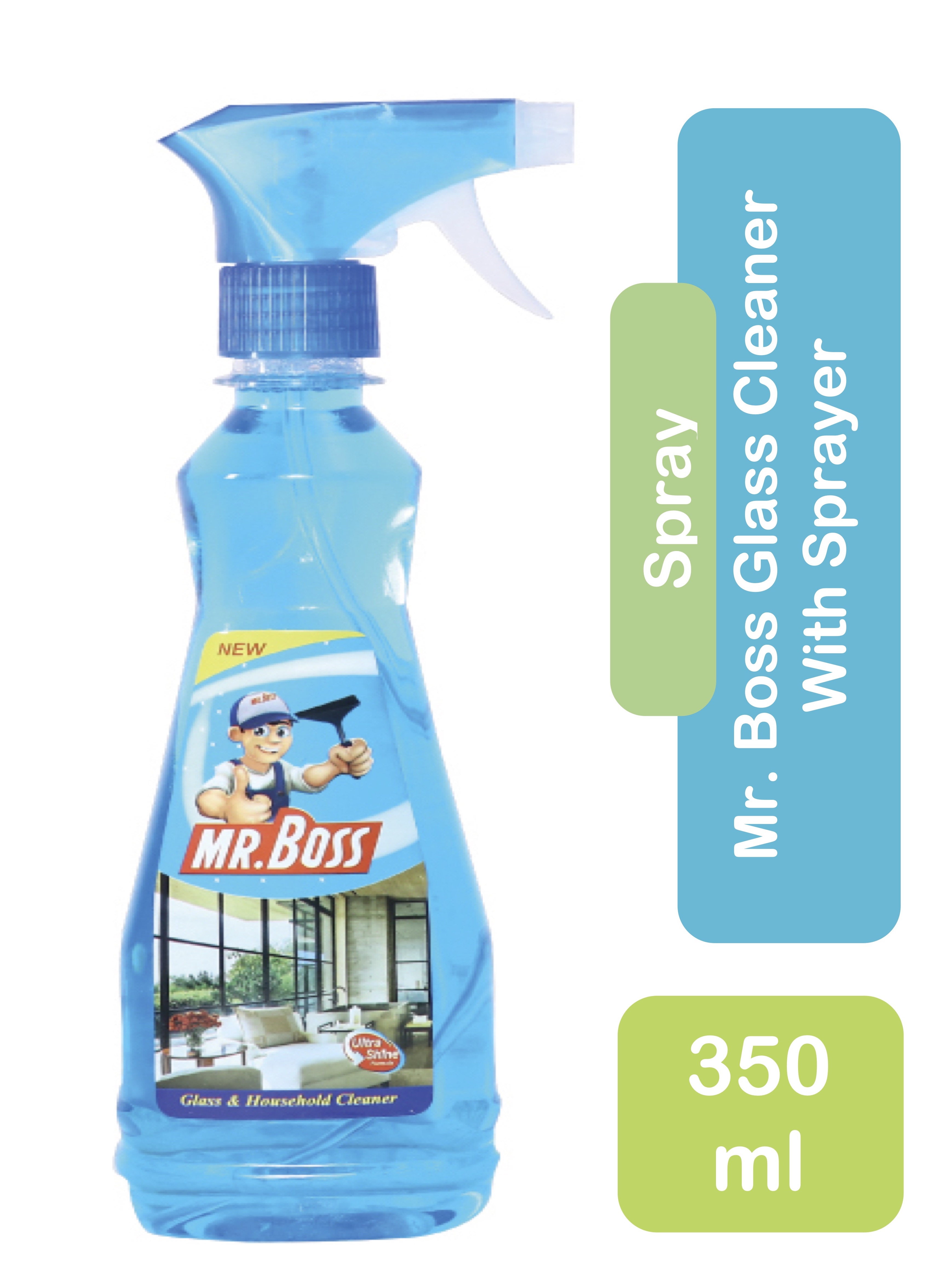 Mr Boss Glass Cleaner Spray - 350ml | Daraz.com.bd