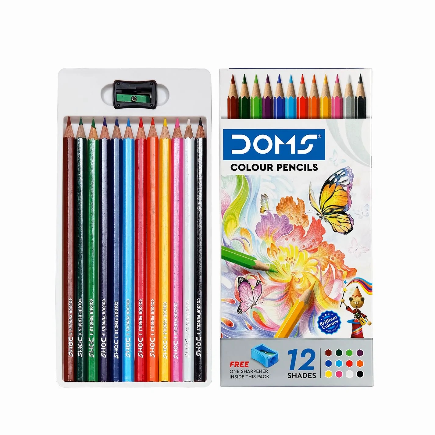 Doms 12 Color Pencil (Big Size) - Mechanical Pencil | Daraz.com.bd