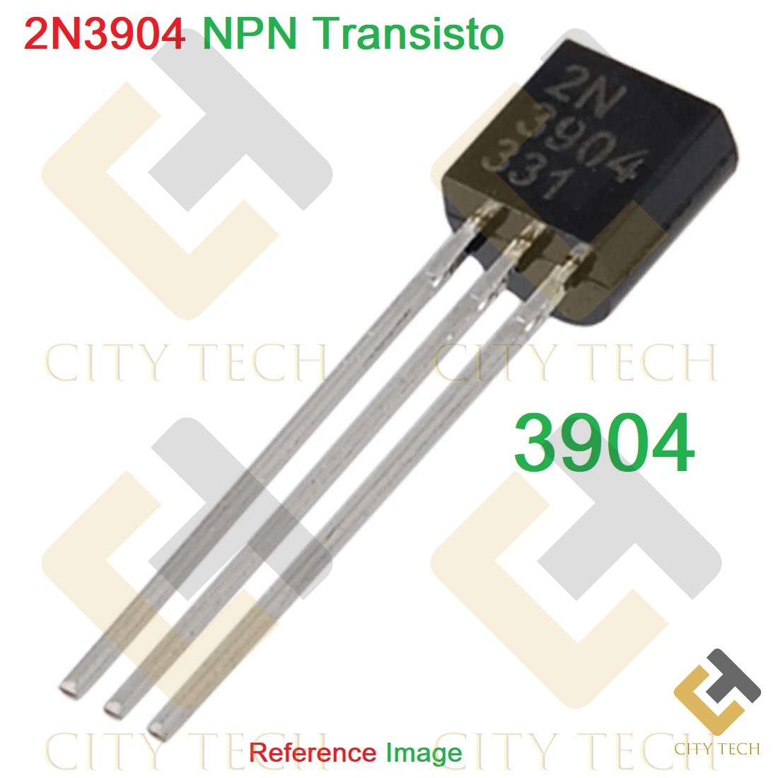10Pcs- 2N3904 40V 0.2A 1.5W 300MHz NPN General Purpose Transistor 3904 NPN 3 Pin Transistor TO ...