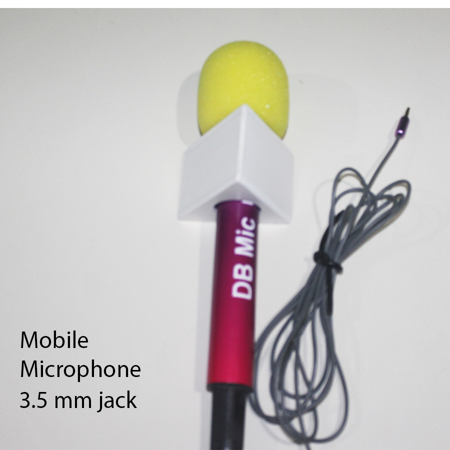 Journalist Microphone For Mobile Wooden Body - Microphone - Microphone ...