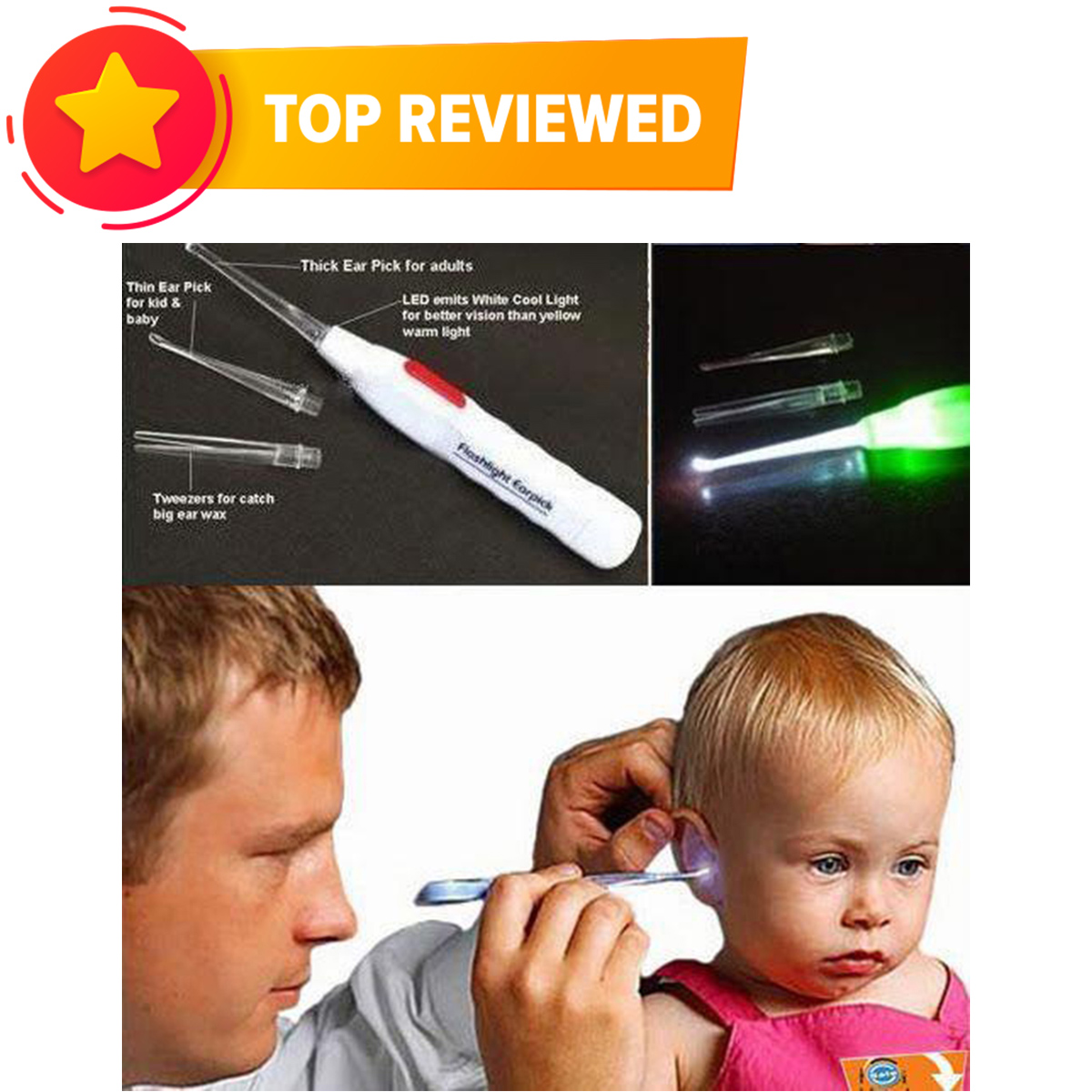 LED Light Ear Cleaner Flashlight Earpick | Daraz.com.bd