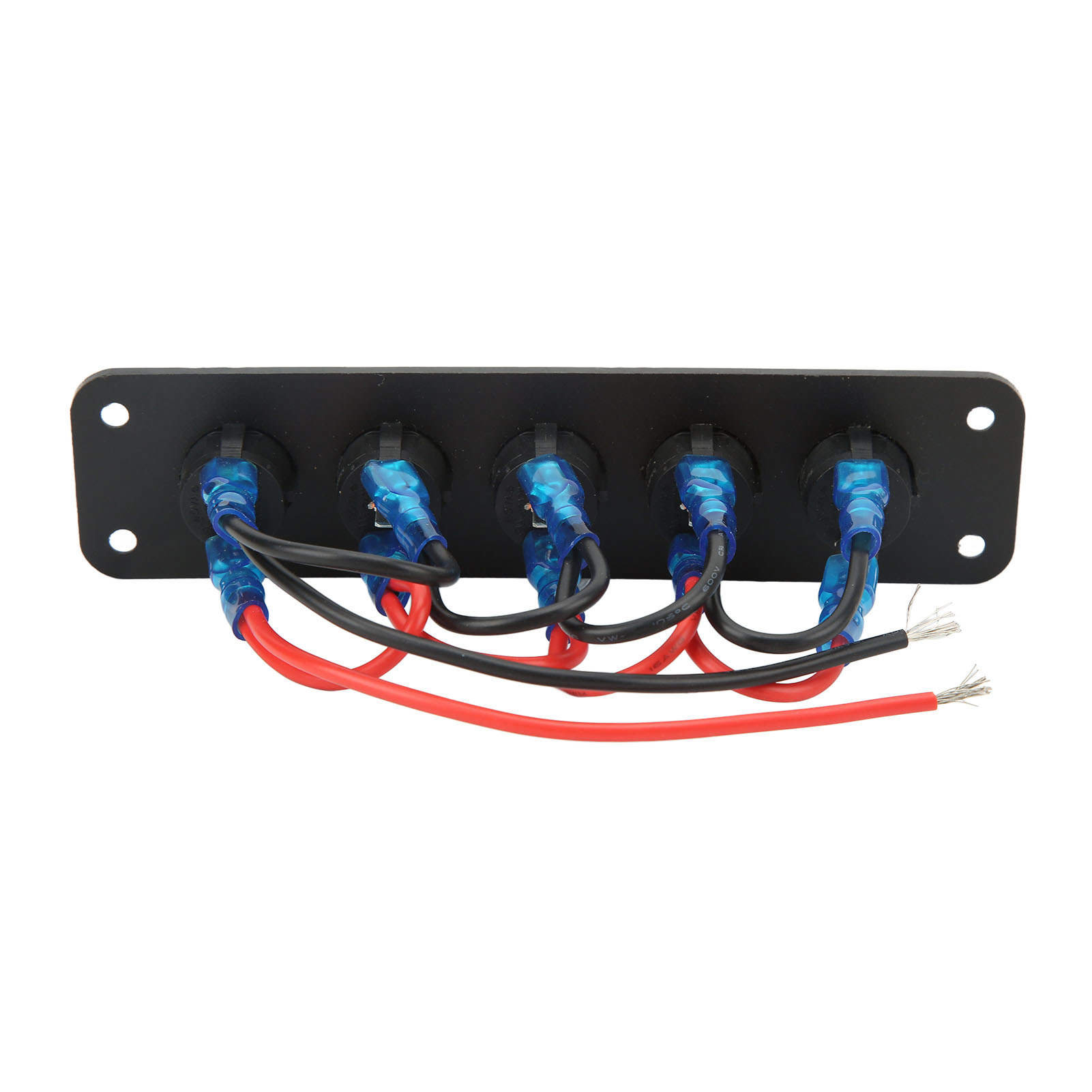 5 Gang Switch Board, Switch Panel Portable Red Color Lighting for Boat ...