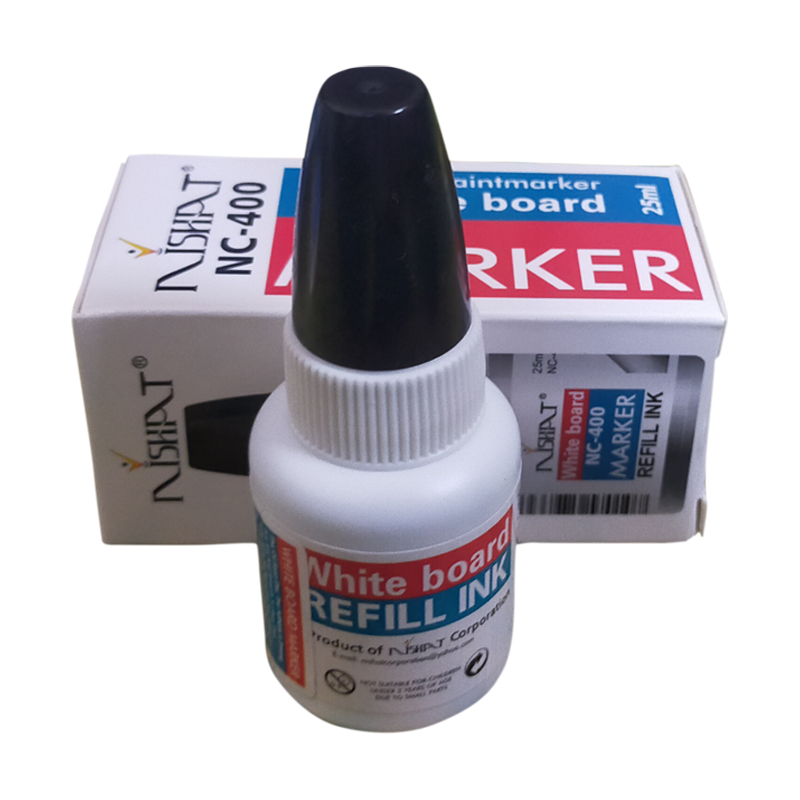 Nishat NC-400 Whiteboard Marker Black Refill ink - 25ml | Daraz.com.bd
