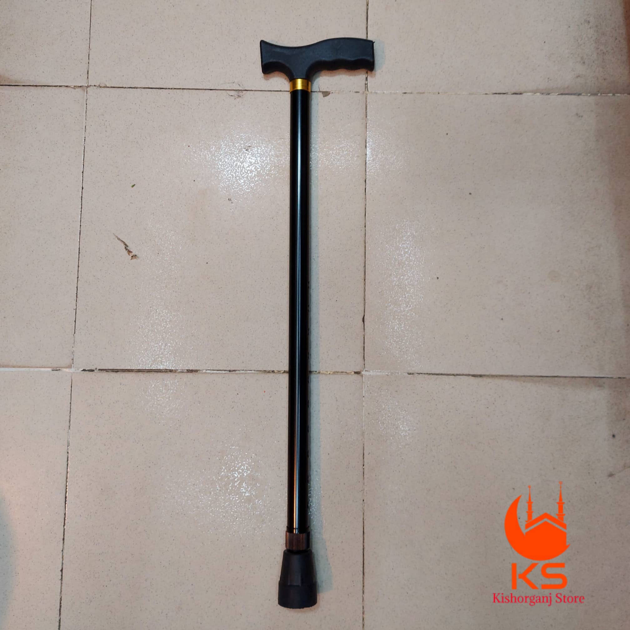 Hand Walking Stick, S Foldable Lathi Silver, Black And Golden | Daraz ...