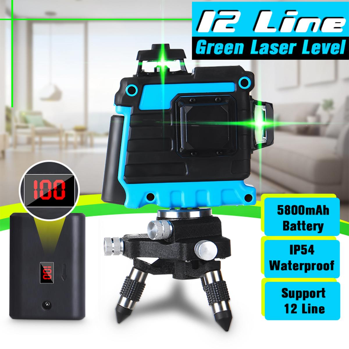 Conventional 3D LCD GreenLevel 12 Lines Self Leveling 360° Rotary Cross ...