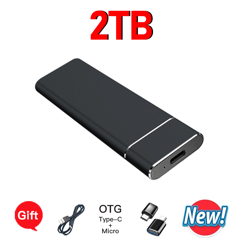 External Hard Drive SSD 1TB High-capacity USB/Type-C Interface High ...
