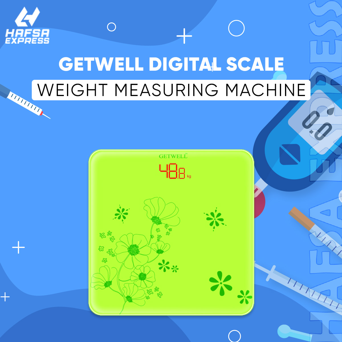Getwell Digital Body Weight Measuring Machine (Bathroom Scale) by Hafsa ...
