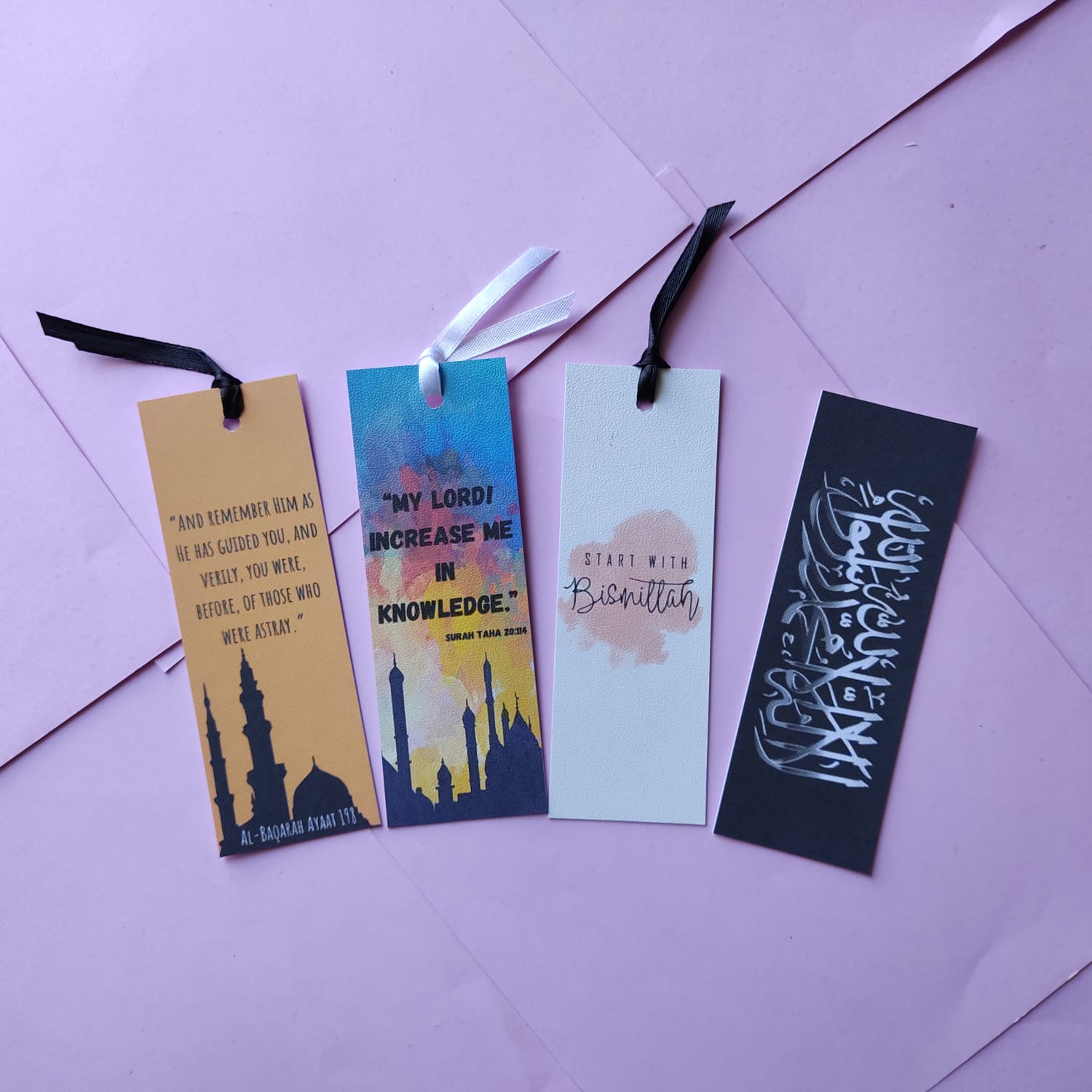 Colorful Islamic Bookmarks (4 piece) | Daraz.com.bd