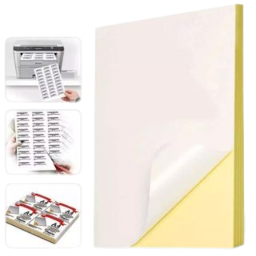 20 pcs A4 Semi Glossy Self Adhesive Sticker Paper