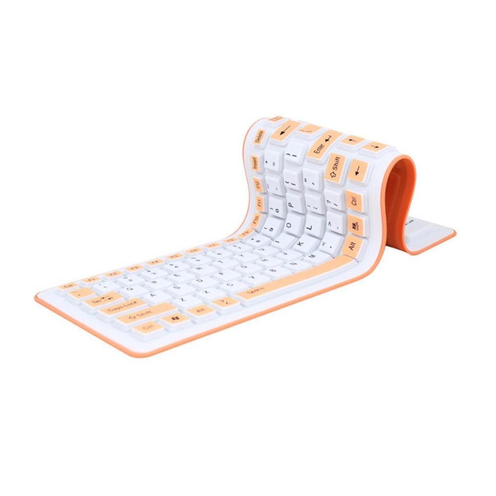 【High Cost-Performance】 Portable silent foldable silicone keyboard ...