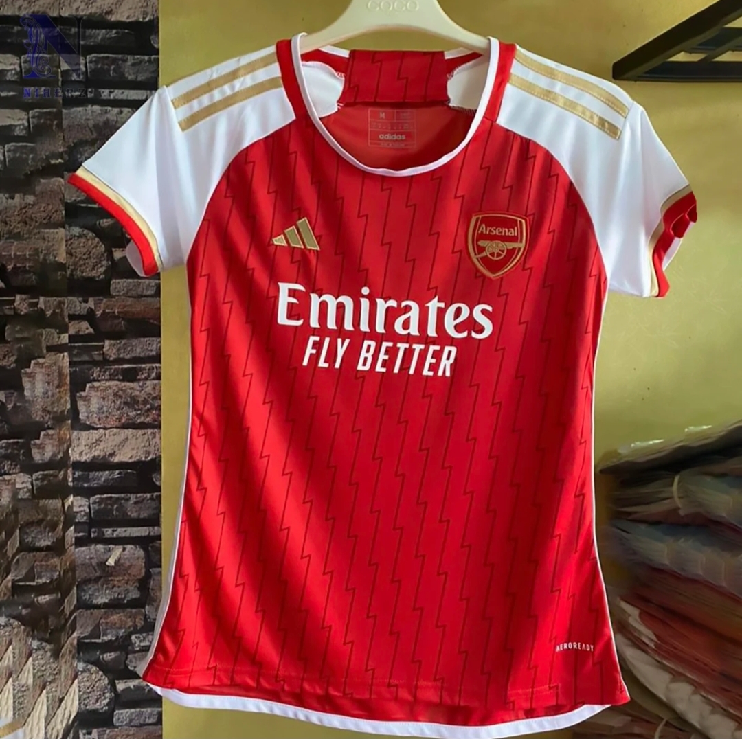 ARSENAL Red White Kit FC 2023-2024 Jersey - ARSENAL Red White Kit ...