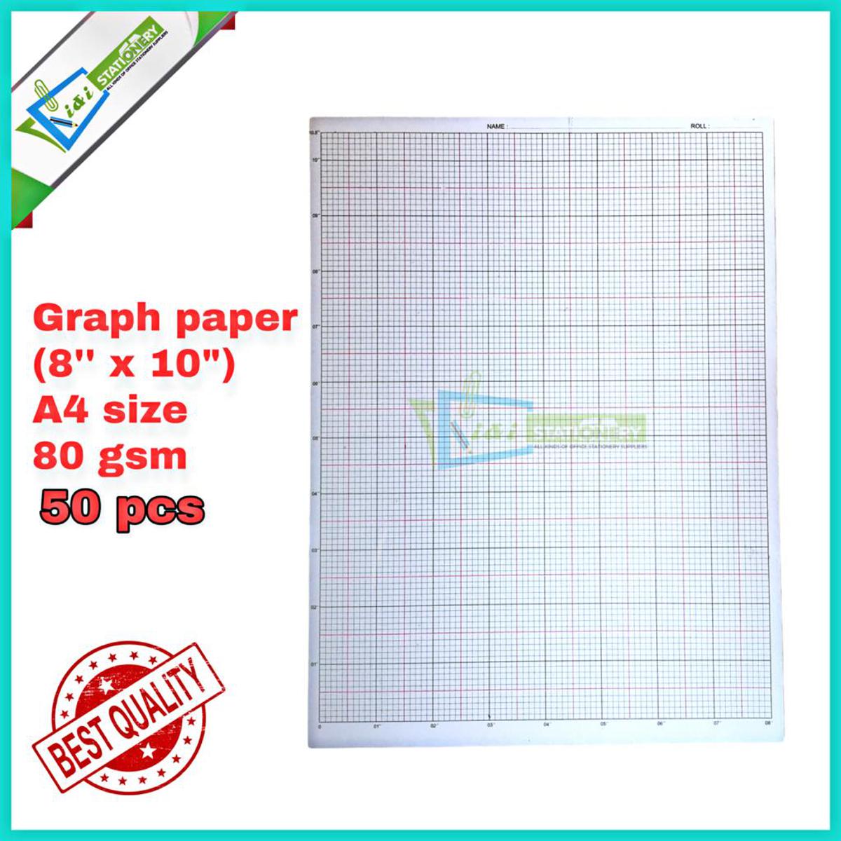 Graph Paper (8'' X 10'') A4 size - 80gsm Paper 25pcs or 50pcs or 100pcs ...