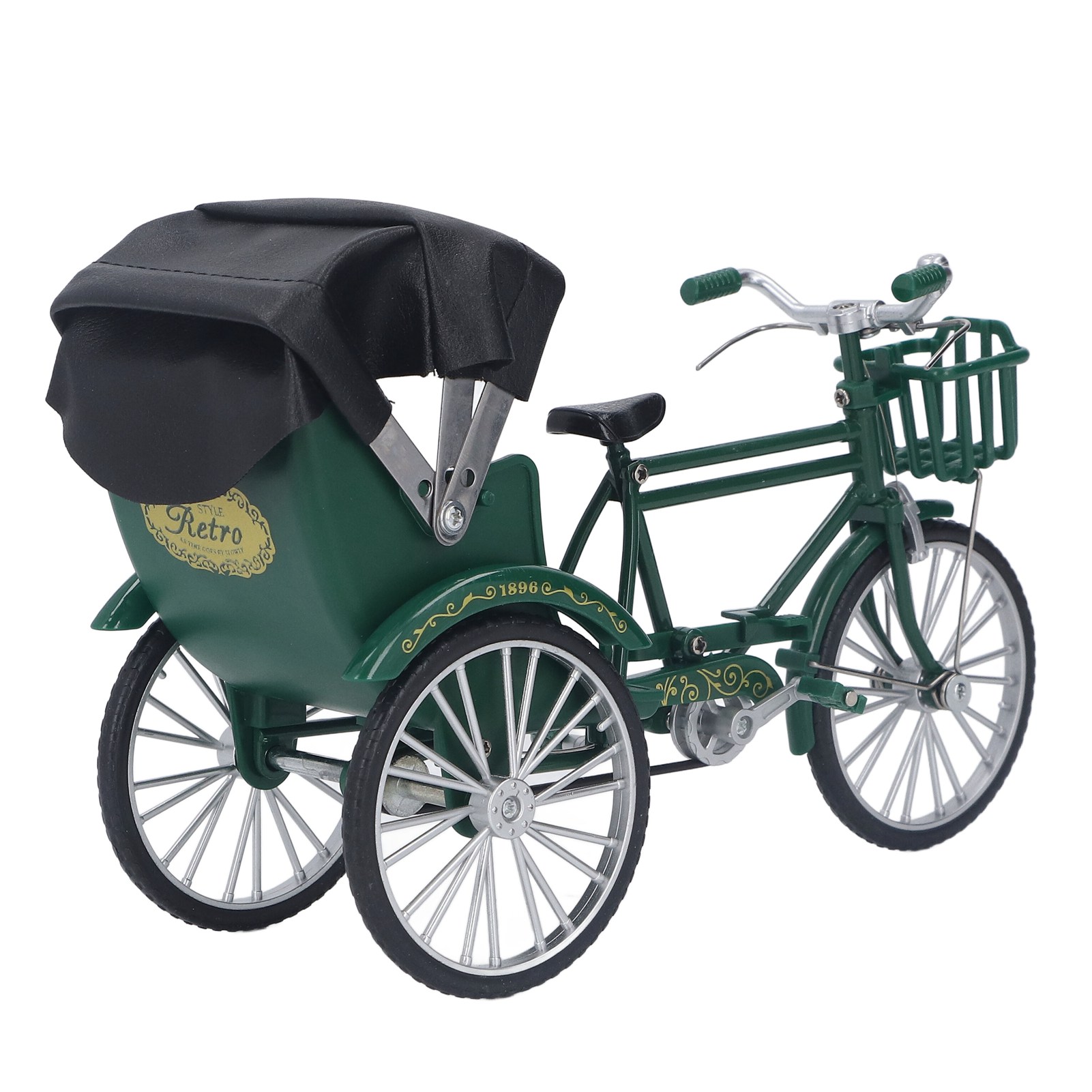 Rickshaw Model, 3 Wheel Rickshaw Model Decorative Interesting Retro ...