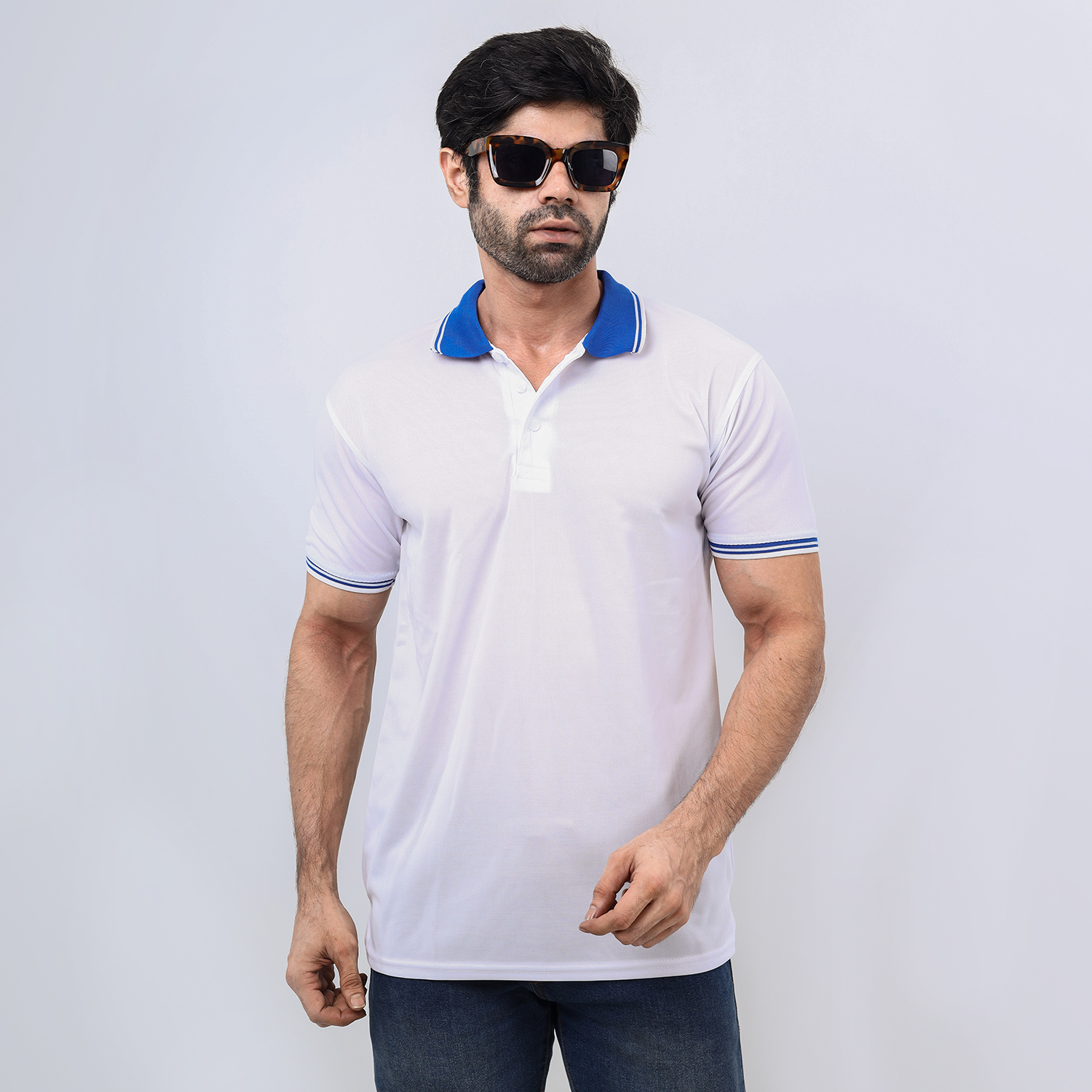 Pure White Color Polo T-Shirt For Men Stylist New Premium Quality By ...