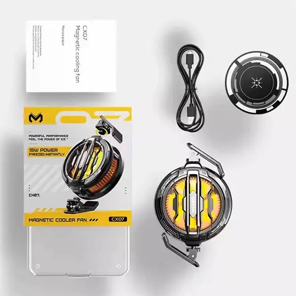 Memo Cx07 Magnetic Cooler Fan 15W Instant Heatdissipation Phone Cooler ...