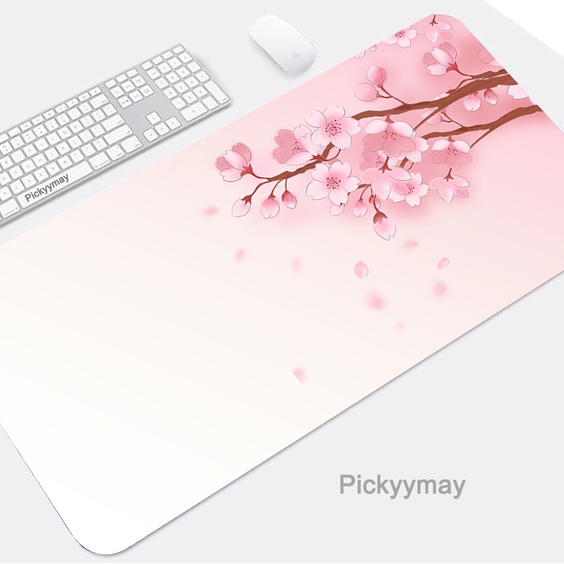 Pink Sakura Mouse Pad Gaming Mousepad Cherry Blossom Mause Large Gamer ...