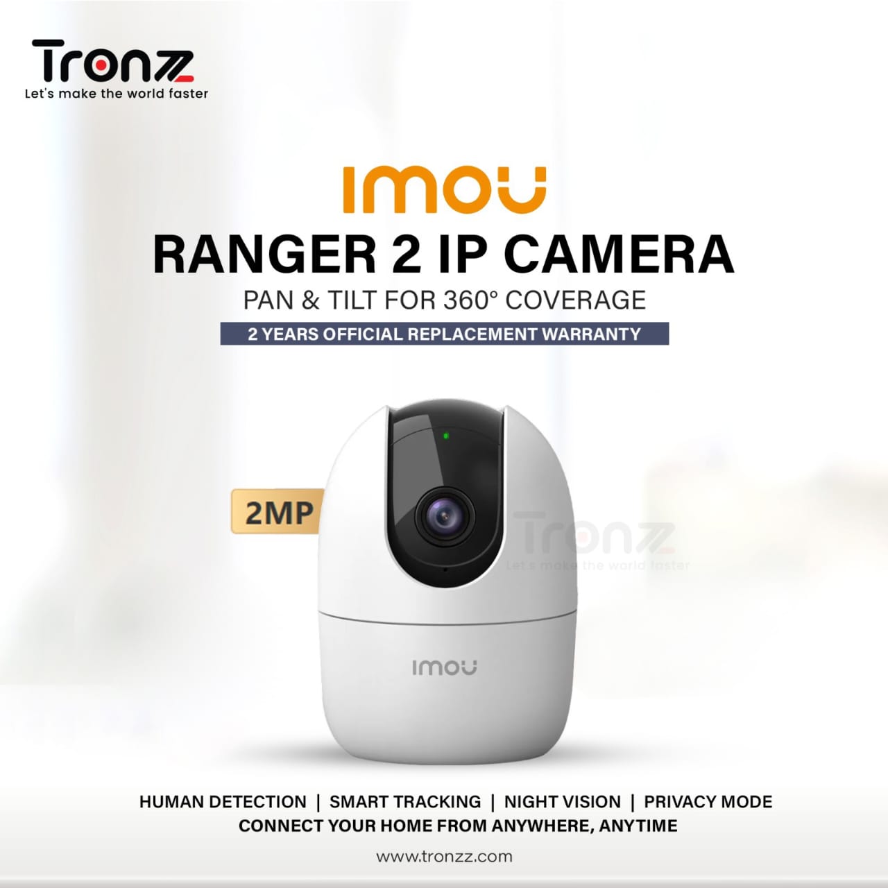 Imou Ranger 2 - 3MP - 2K IP Camera with 360 Degree Coverage | 2 Year brand warranty by Imou ...