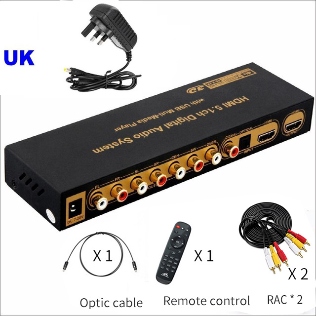 HDMI 5.1 Audio Converter Decoder DAC DTS AC3 FLAC PCUSB APE 4K*2K HDMI ...