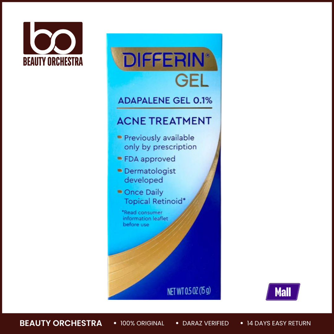 Differin Adapalene 0.1% Acne Treatment Gel - 15g | Daraz.com.bd