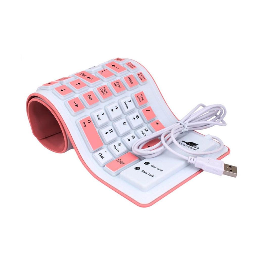 【High Cost-Performance】 Portable silent foldable silicone keyboard ...