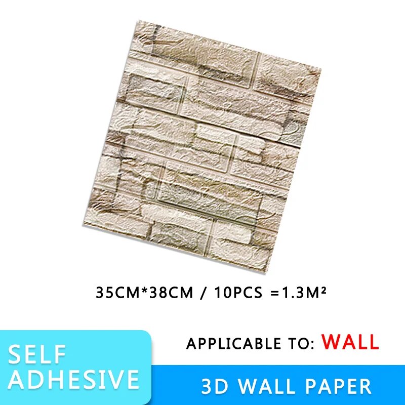Wall Sticker Self Adhesive waterproof PVC Tiles Floor Stickers Marble ...