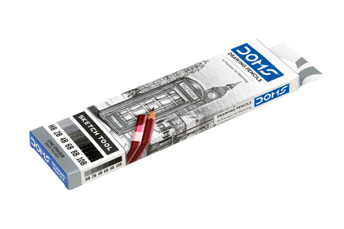 DOMS Drawing Sketch Tool Pencil ( Set of 6 )