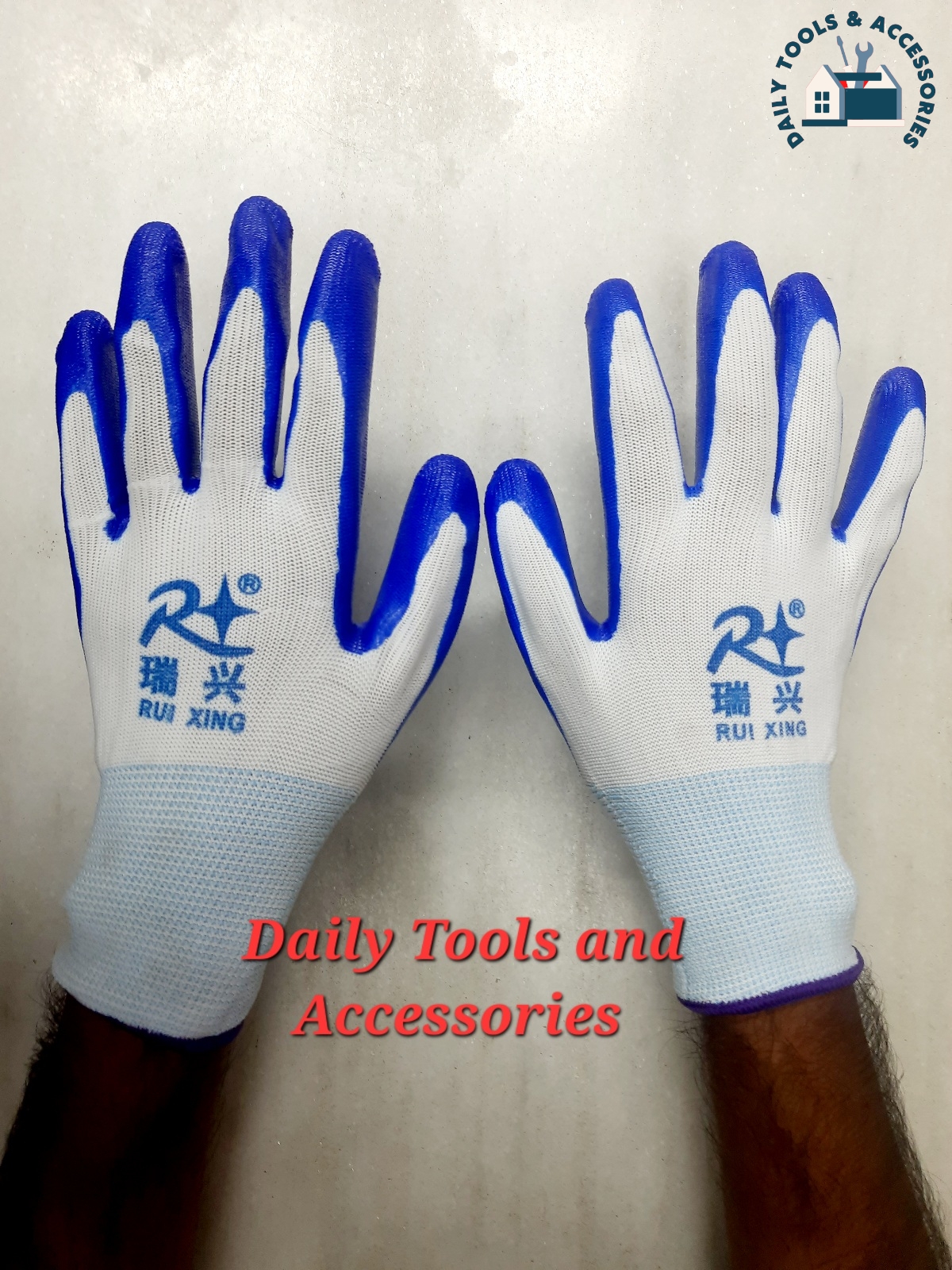 Nylon Rubber coated Hand Gloves 12 pair | Daraz.com.bd