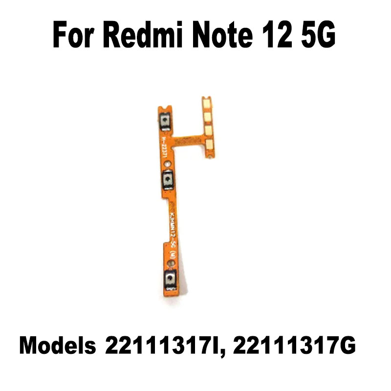 Redmi Note 12 12 Pro 4G 5G power on / off Switch Button Side Volume Up ...