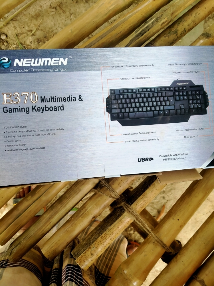 Newmen E370 Black Multimedia Gaming Keyboard | Daraz.com.bd