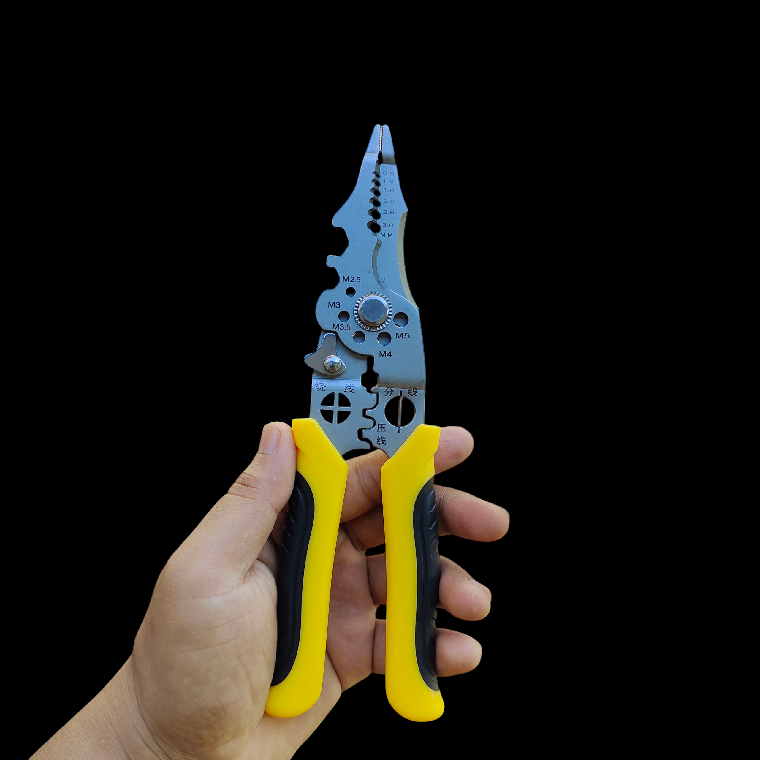 Colourful Advanced Wire Stripping, Splitting, and Winding Pliers with ...