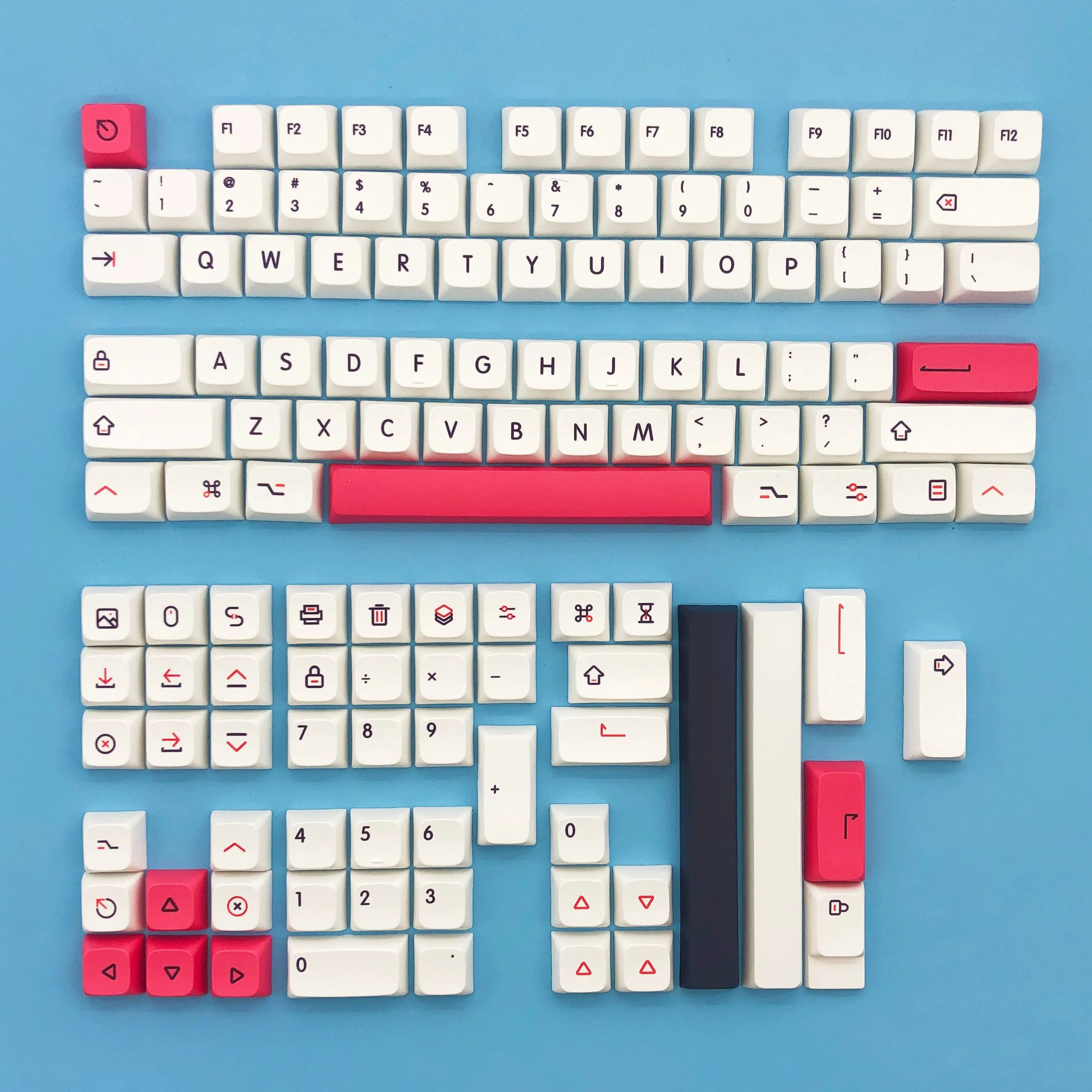PBT Keycaps XDA Profile Personalized English/Russian Key Cap Dye ...