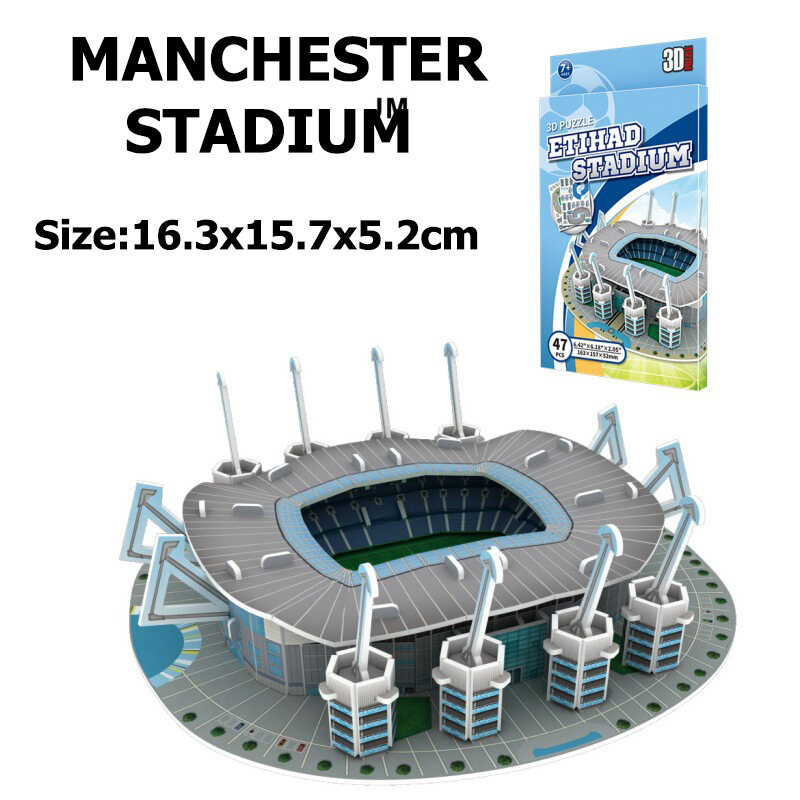 Miniature Football Field 3D DIY Puzzle World Famous Stadiums Models ...