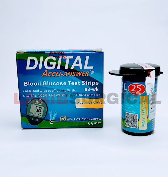 Digital Accu-Answer blood Glucose Test Strip/Digital Accu-Answer ...