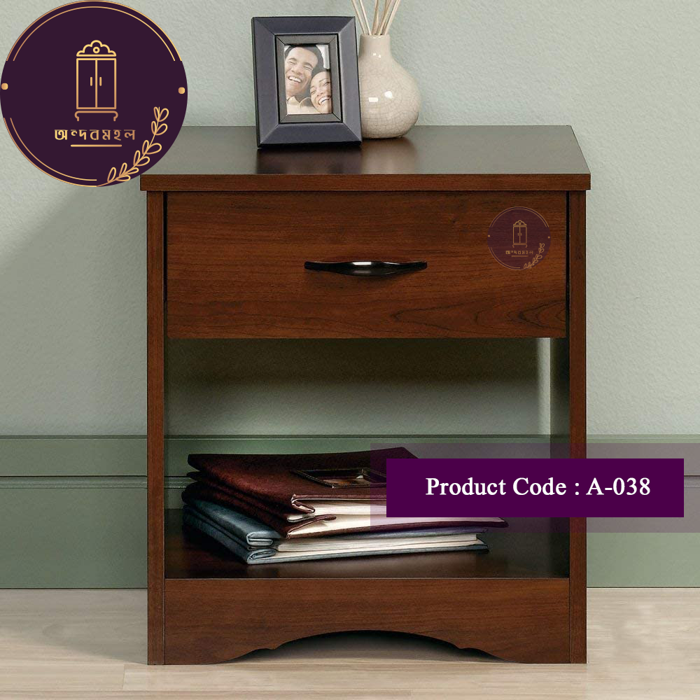 Andormahal Minimalistic Bedside Table(1 drawer)Made of MDF Board ...